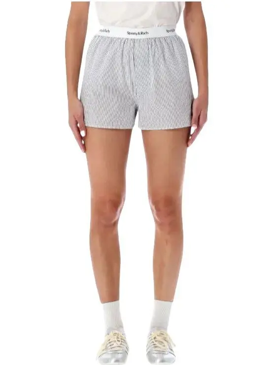 SPORTY  RICH Sporty & Rich New York Yankees Striped Shorts - Multicolor