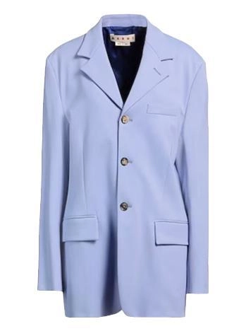Marni Single-breasted Crepe Blazer - Blue