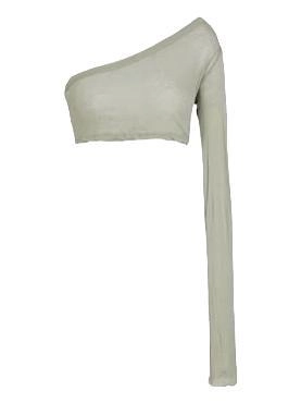 Rick Owens One-shoulder Cropped Top - Nude