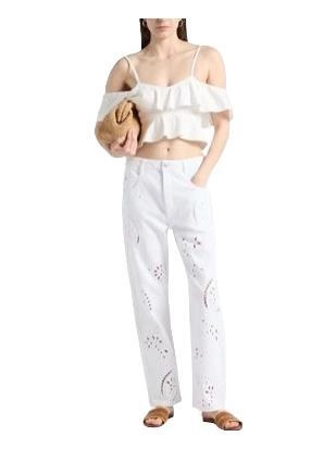 Isabel Marant Étoile High-waisted Straight-leg Jeans - White