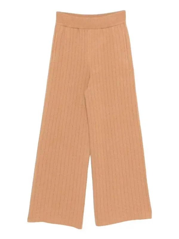 Eleventy Ribbed Knit Trousers - Nude