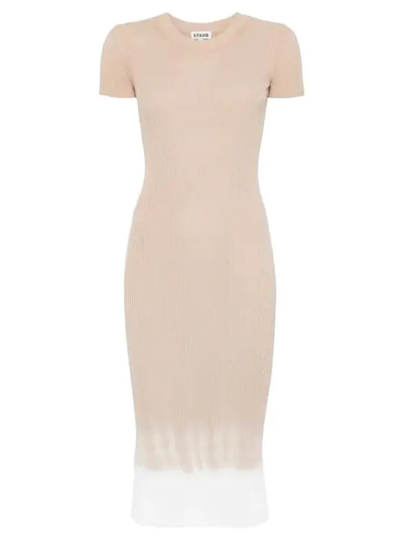 Staud Colleen Midi Dress - Nude