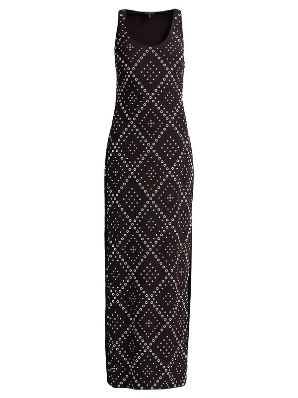 Rag & Bone Sleeveless Embellished Maxi Dress - Black