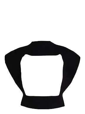 Rick Owens Cutout Knit Top - Black