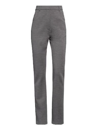 Sportmax High-waisted Straight-leg Jersey Trousers - Black