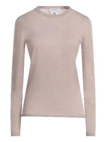 Max Mara Wool Crewneck Long Sleeve Pullover - Nude