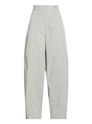 MAXCO. Loose Tapered Cropped Casual Trousers - White