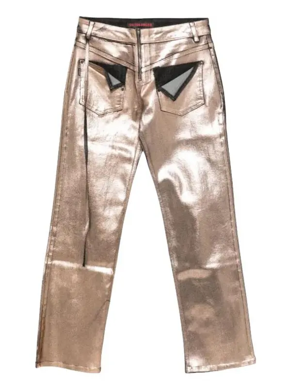 Ottolinger Metallic Paneled Jeans - Nude