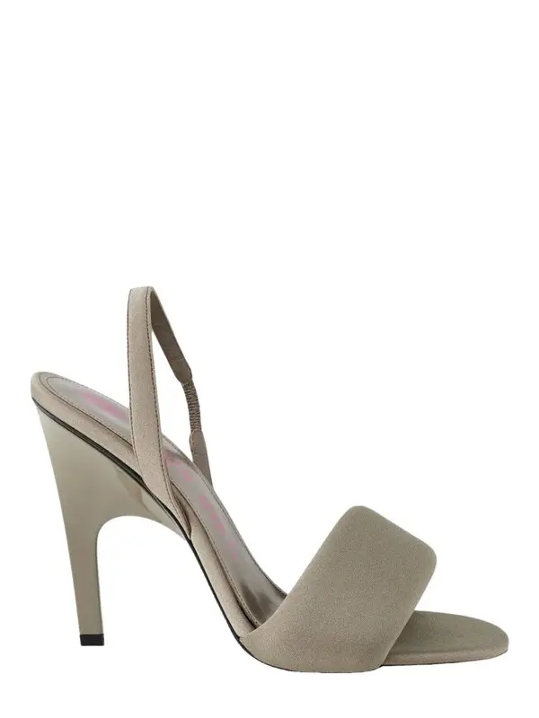 Attico 105 Mm Stiletto Heel Slingback Sandals - Nude
