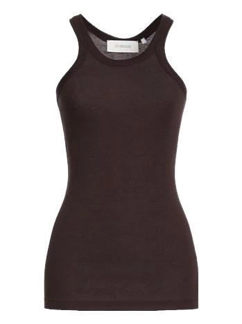 Sportmax Ribbed Sleeveless T-shirt - Black