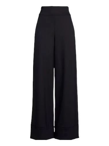 Max Mara Wide-leg Jersey Trousers - Black