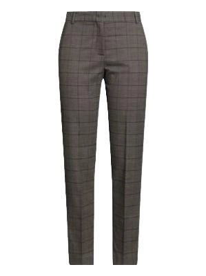 MAXCO. Check Fine Worsted Dress Trousers - Black