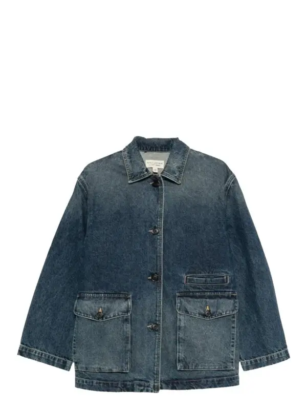 NILI LOTAN Flap-pocket Denim Jacket - Blue