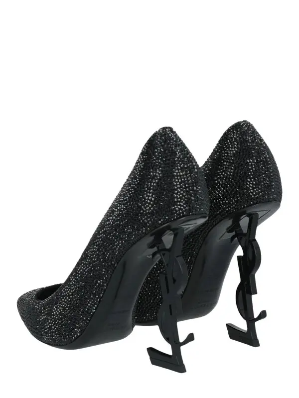 Saint Laurent Crystal Embellished Stiletto Pumps - Black