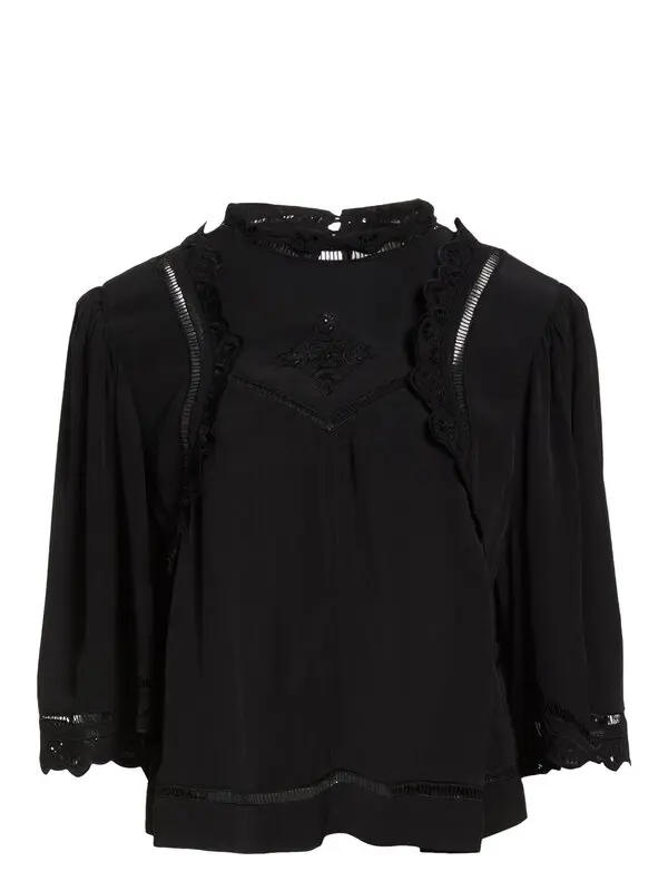 Isabel Marant Étoile Bohemian Blouse - Black