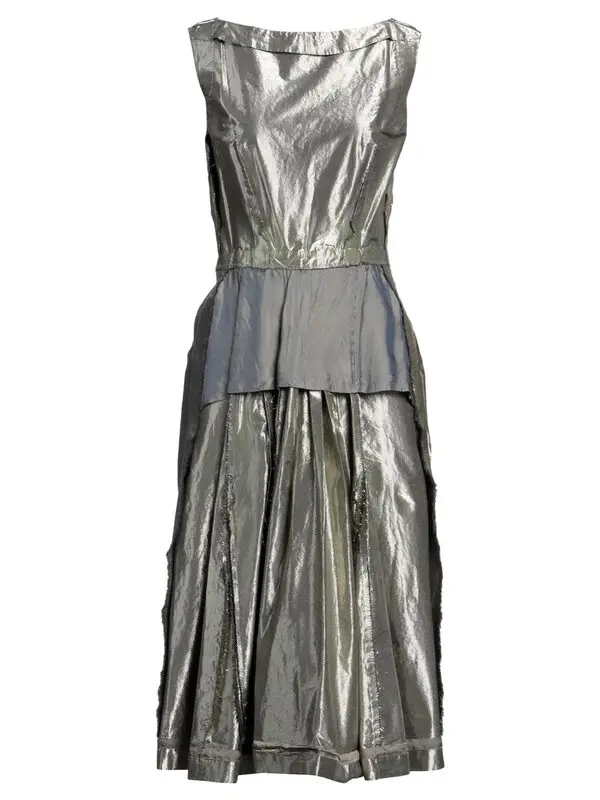 MAISON MARGIELA Two-tone Sleeveless Dress - Gray