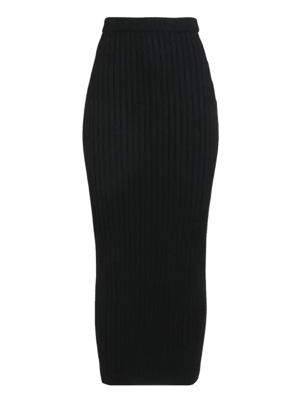 Max Mara Knitted Pencil Skirt - Black
