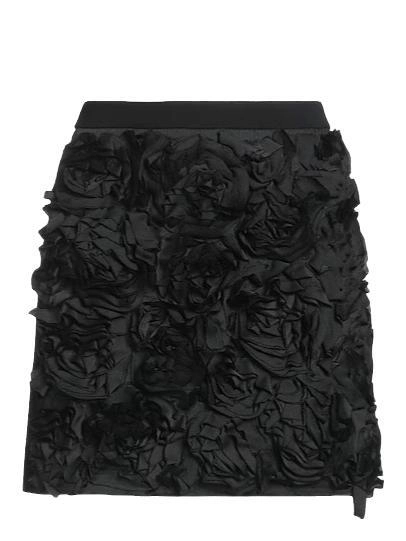 Max Mara Zipper Pleated Mini Skirt - Black