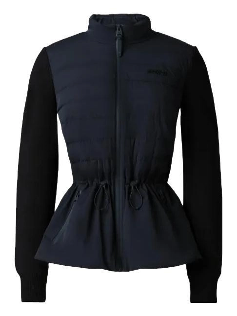 Mackage Laika-z Drawstring Hybrid Jacket - Black