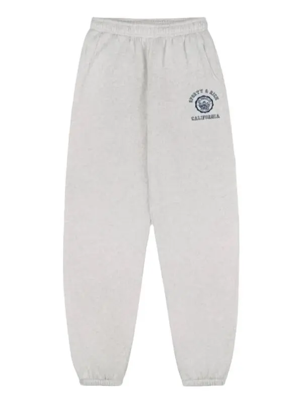 SPORTY  RICH Sporty & Rich California Logo Embroidered Track Pants - No