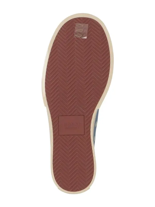 Marni Low Top Lace Up Casual Sneakers - Red