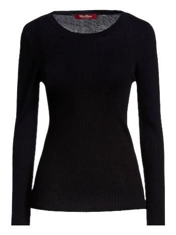 Max Mara Lightweight Solid Crewneck Sweater - Black