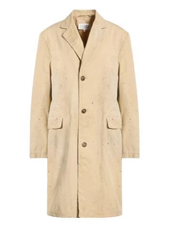 MAISON MARGIELA Tie-dye Twill Long-sleeve Overcoat - Nude