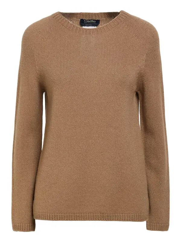 Max Mara Long-sleeve Crew Neck Sweater - Brown