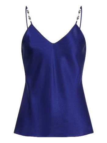 Max Mara Solid Color Sleeveless Camisole - Blue