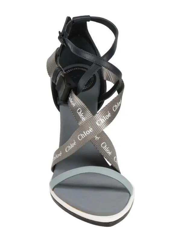 Chloé Strappy High-heel Sandals - Gray