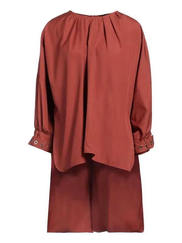 Max Mara Solid Color Long-sleeve Top - Brown