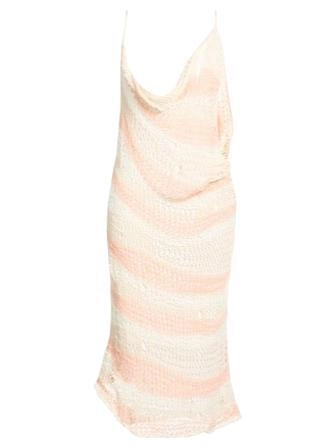 Sportmax Two-tone Knit Midi Dress - White