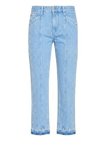 Isabel Marant Étoile Medium Wash Tapered Denim Trousers - Blue