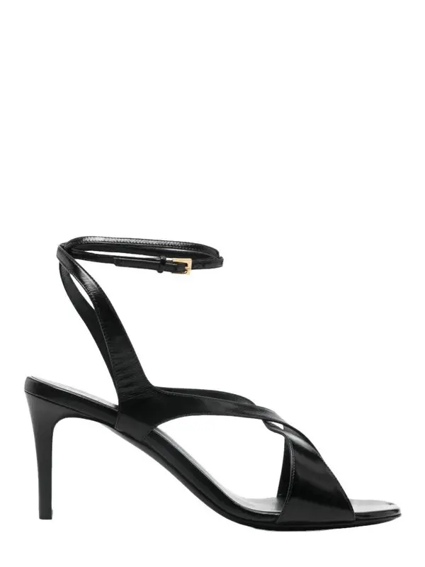 Khaite Ankle-strap Stiletto Sandals - Black