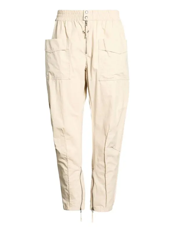Isabel Marant Étoile Tapered Canvas Trousers - Nude