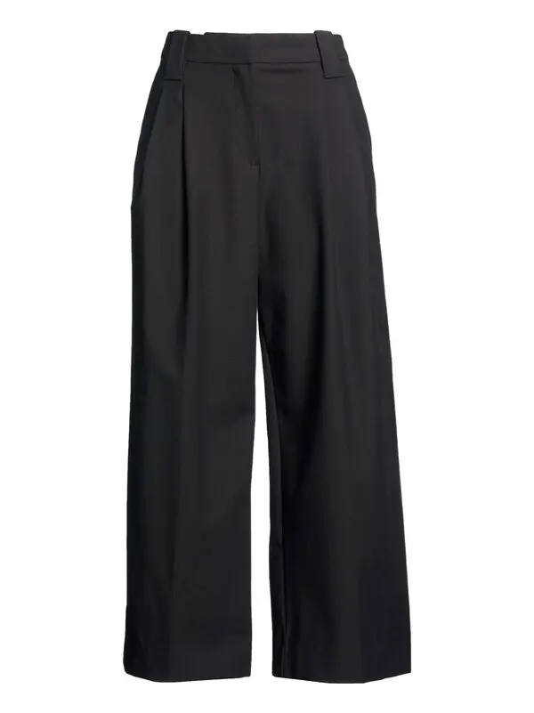 GANNI Wide-leg Trousers - Black
