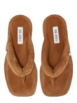 Attico Indie" Thong Sandals - Brown