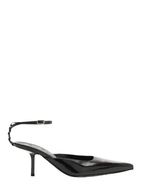 By Far Teese Pumps With Adjustable Ankle Strap - Black