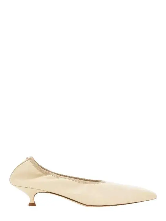 AeydĒ 30mm Hermia Heeled Pumps - Nude