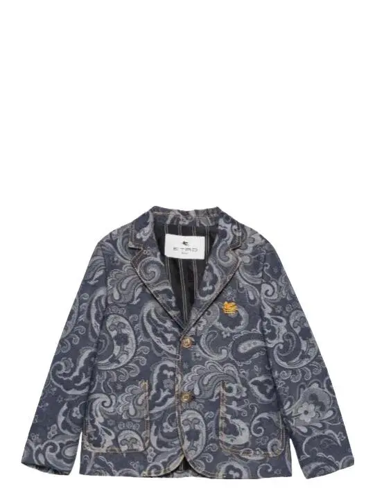Etro Paisley Print Blazer - Gray