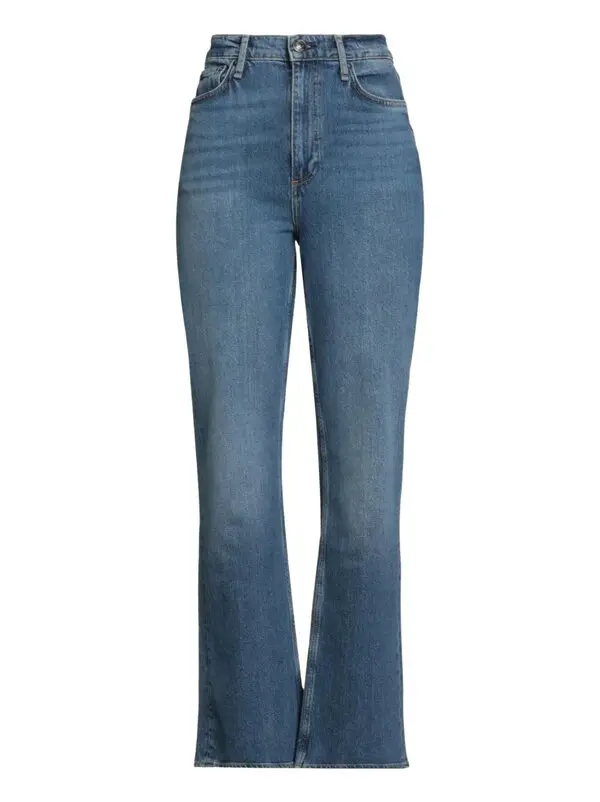 Rag & Bone High-waisted Medium Bootcut Jeans - Blue