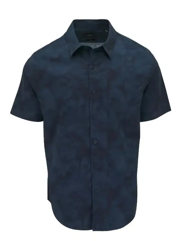 Vince Rapids Short-sleeve Button Shirt - Blue
