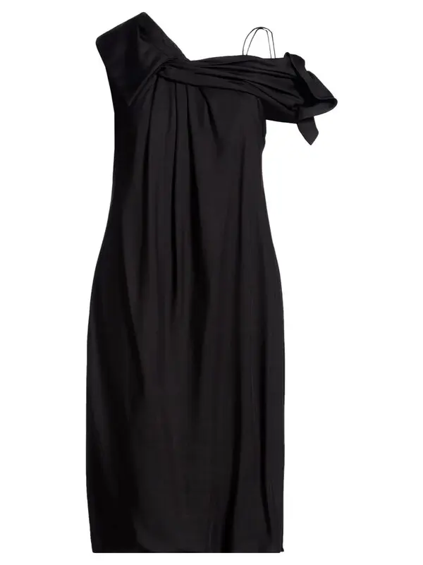 Sportmax Sleeveless Round Neck Stretch Dress - Black