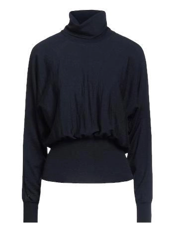 Max Mara Turtleneck Knit Top - Black