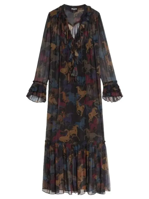 Zadig&Voltaire Voltaire Ralicel Ruffled Dress - Black