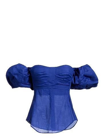 Isabel Marant Étoile Off-the-shoulder Gauze Top - Blue