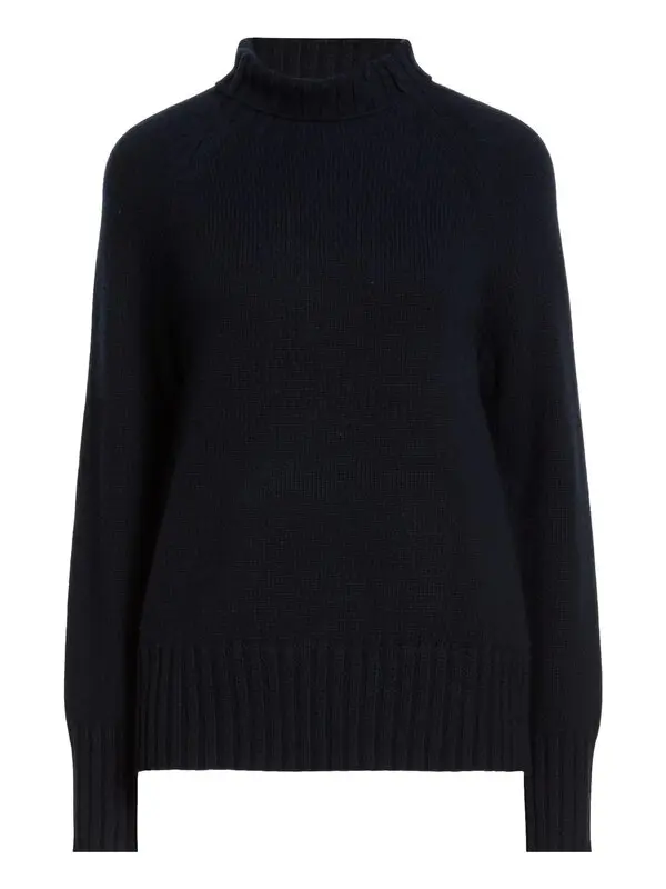 Max Mara Turtleneck Raglan Sleeve Sweater - Black