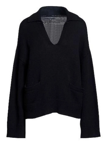 Rag & Bone Minimal Wool Knit Sweater - Black