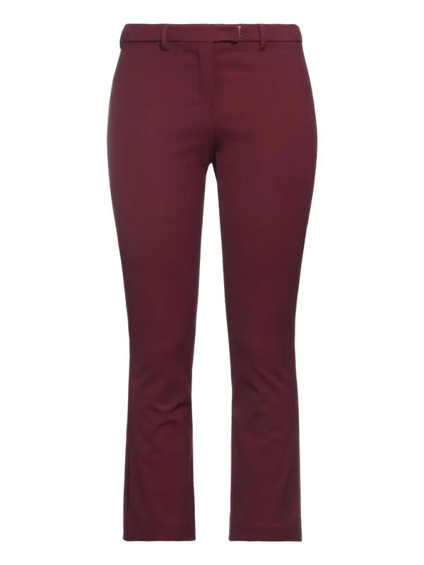 Max Mara High-waisted Bootcut Cropped Trousers - Red