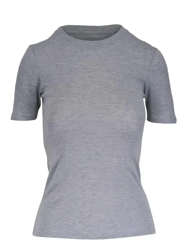 NILI LOTAN Crew Neck T-shirt - Heather Grey
